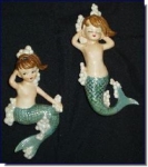 Vintage Lefton Mermaids, Fish, Seahorses and More Photos